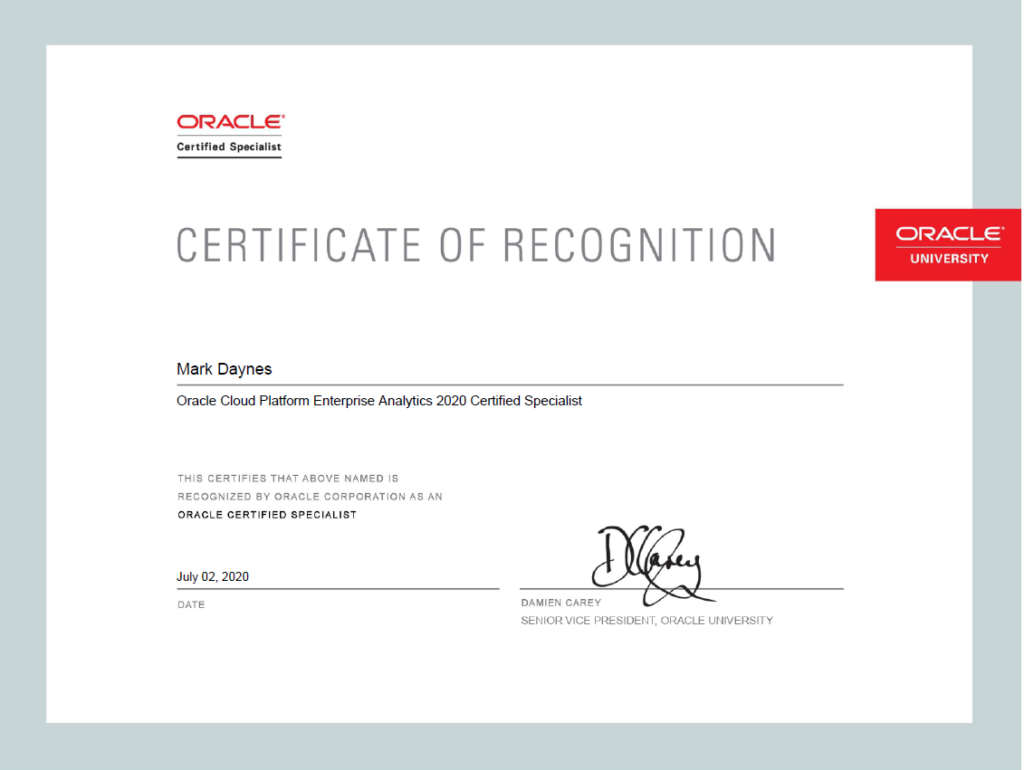 Certifications/Awards – DataVizMark