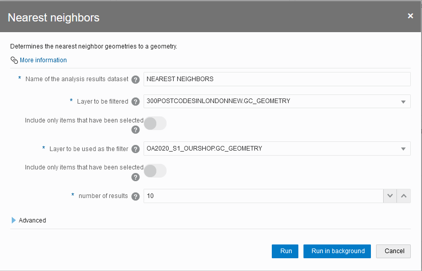 APEX 21.1 Maps – Nearest Neighbours (with Spatial Studio) – DataVizMark